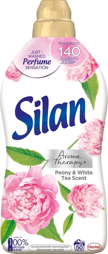 Silan Peony & White Tea Wasverzachter - Grootverpakking - 50 wasbeurten ...