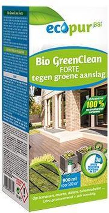 BSI - Ecopur Bio GreenClean Forte Concentraat tegen groene aanslag - 900 ml voor 500 m² | bol.com