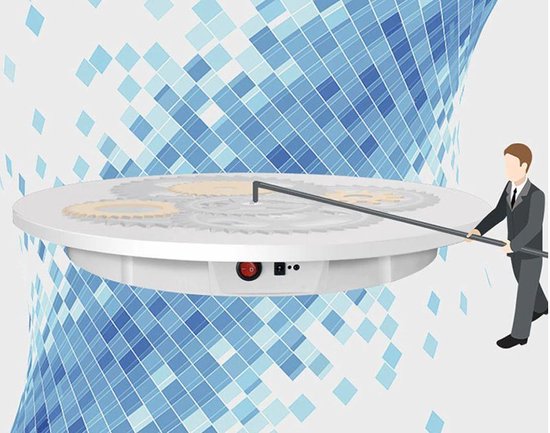 Plateau tournant blanc 42 cm pour studio photo - photographie - plateau ...