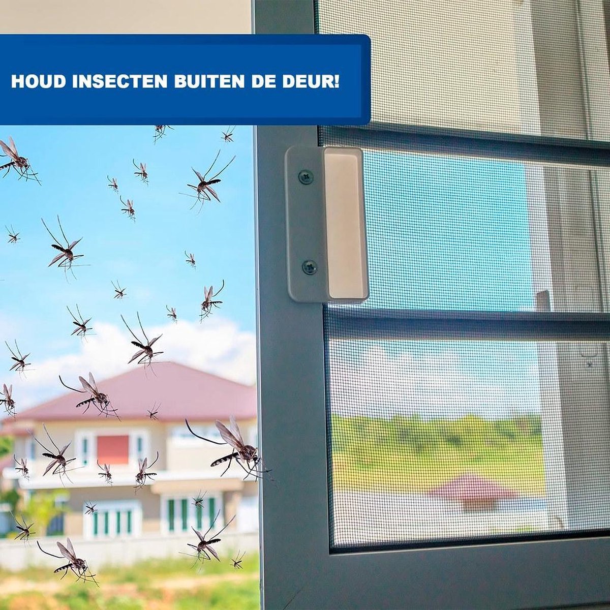 Praxa - horgaas - zwart - anti insect - inkortbaar - muggengaas ...