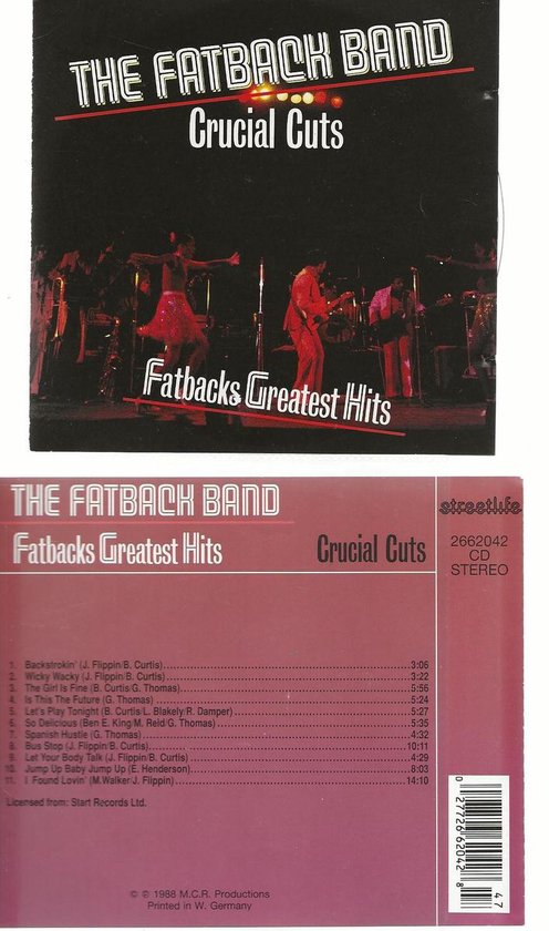 the Fatback Band - crucial cuts / greatest hits, The Fatback Band | CD ...