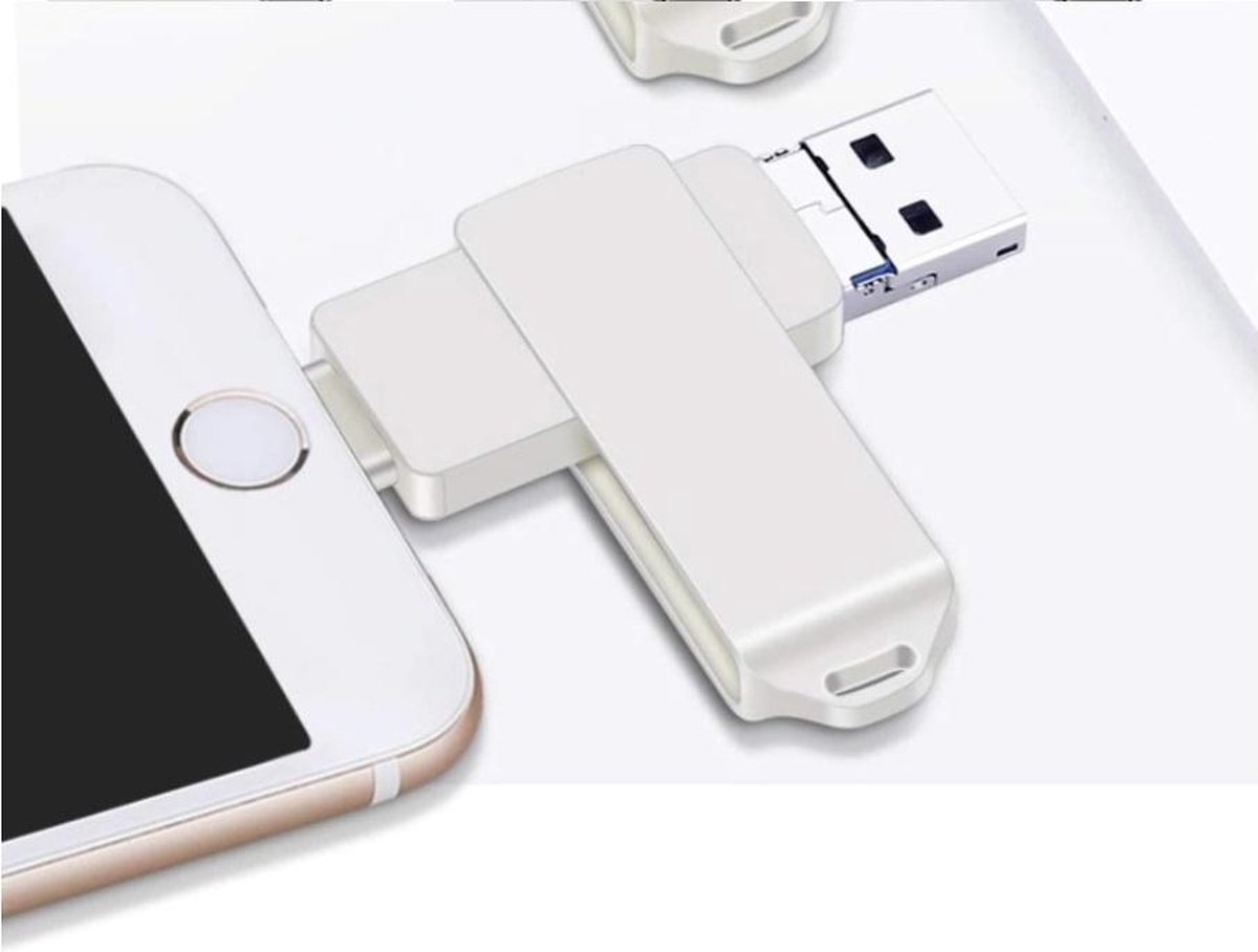 Iphone iPad apple USB stick 64GB twister metaal | bol