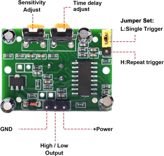 PIR Bewegingssensor Module voor Arduino en Raspberry Pi - 5 Stuks | bol