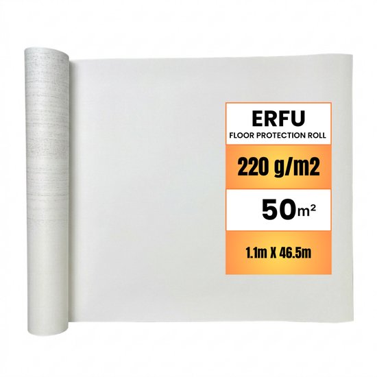 Stucloper 50m² – Waterdicht Afdekvlies 220 g/m² – Sterke ...