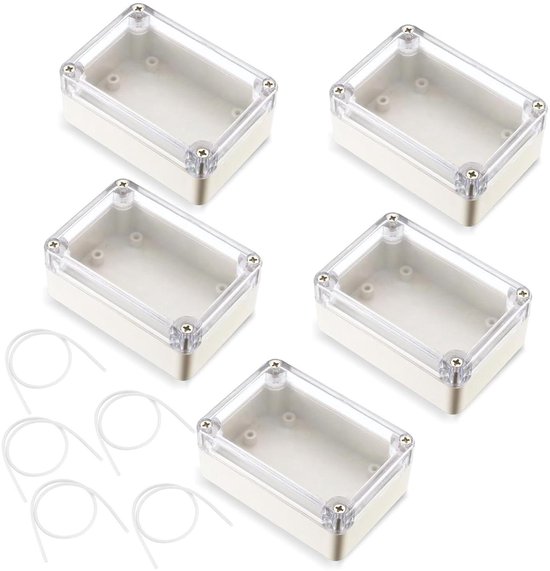 5-delige elektronische behuizing IP65 waterdicht kunststof transparante ...
