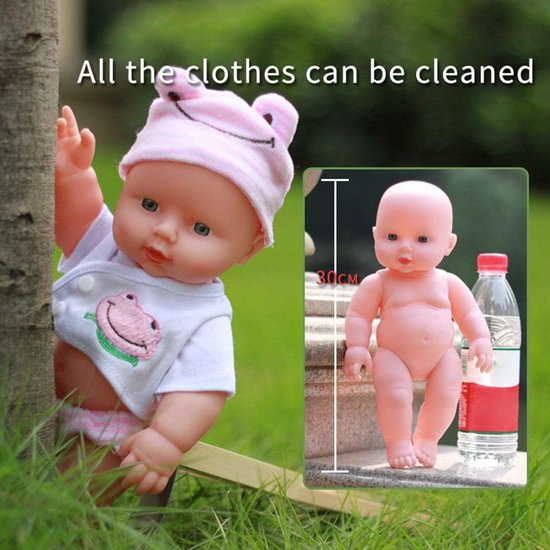 Realistische Babypop 30 cm Zacht Levensecht Speelgoed voor Kinderen | bol