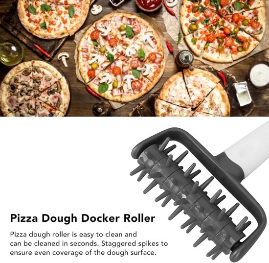 Pizzadeeg Perforator Roller - Deeg Gatenmaker voor Pizza, Gebak en meer ...