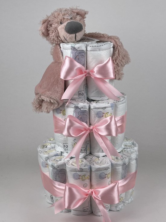 Chouette-Chouette | Luiertaart Meisje | Kraamcadeau | Geboorte Meisje ...