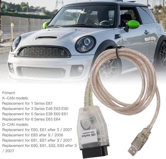 OBD2 Diagnosekabel USB Interface voor Auto's met Foutcodes Lezen en ...