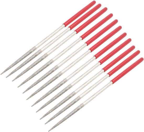 Set van 10 Ronde Diamantvijlen - Mini Vijlenset voor Precisiewerk in ...