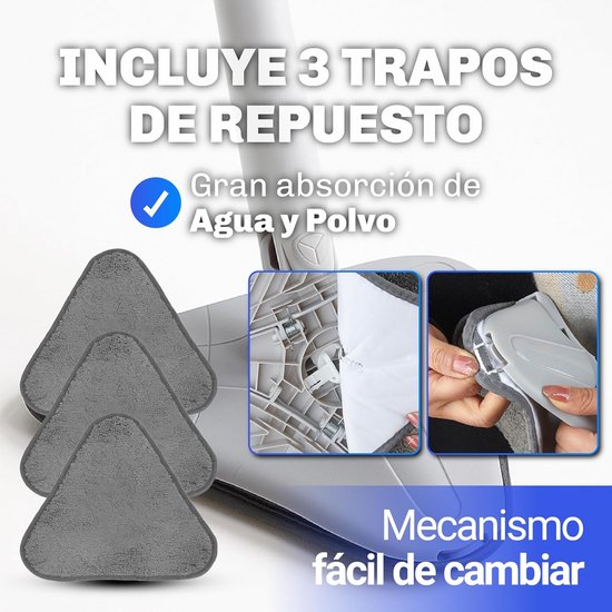 Driehoekige Dweil met 3 Vullingen voor Efficiënte Reiniging | bol