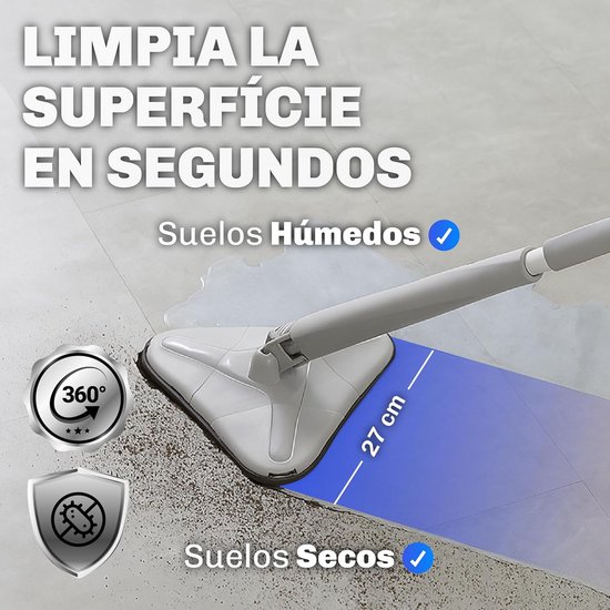 Driehoekige Dweil met 3 Vullingen voor Efficiënte Reiniging | bol