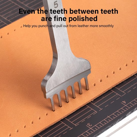 Leder Pons Gereedschap Set - Professionele Gatenpons Chisel voor ...