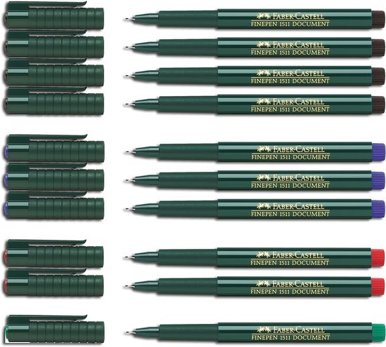 Set van 10 Fineliners 0,4 mm Fijne Punt voor Tekenen en Schrijven | bol