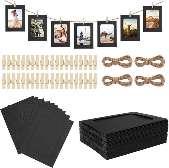 40 Stuks Papieren Foto Lijsten - 11.5 x 15.5cm Kraft Papieren Foto ...