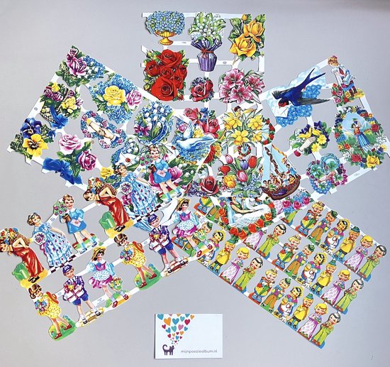 Poezieplaatjes nostalgie set 5 vellen | bol