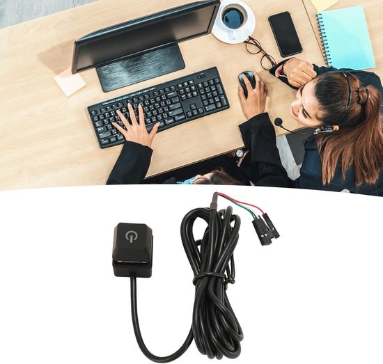 Aan/Uit-knop verlengstuk voor PC, Externe aan/uit-schakelaar met HDD ...