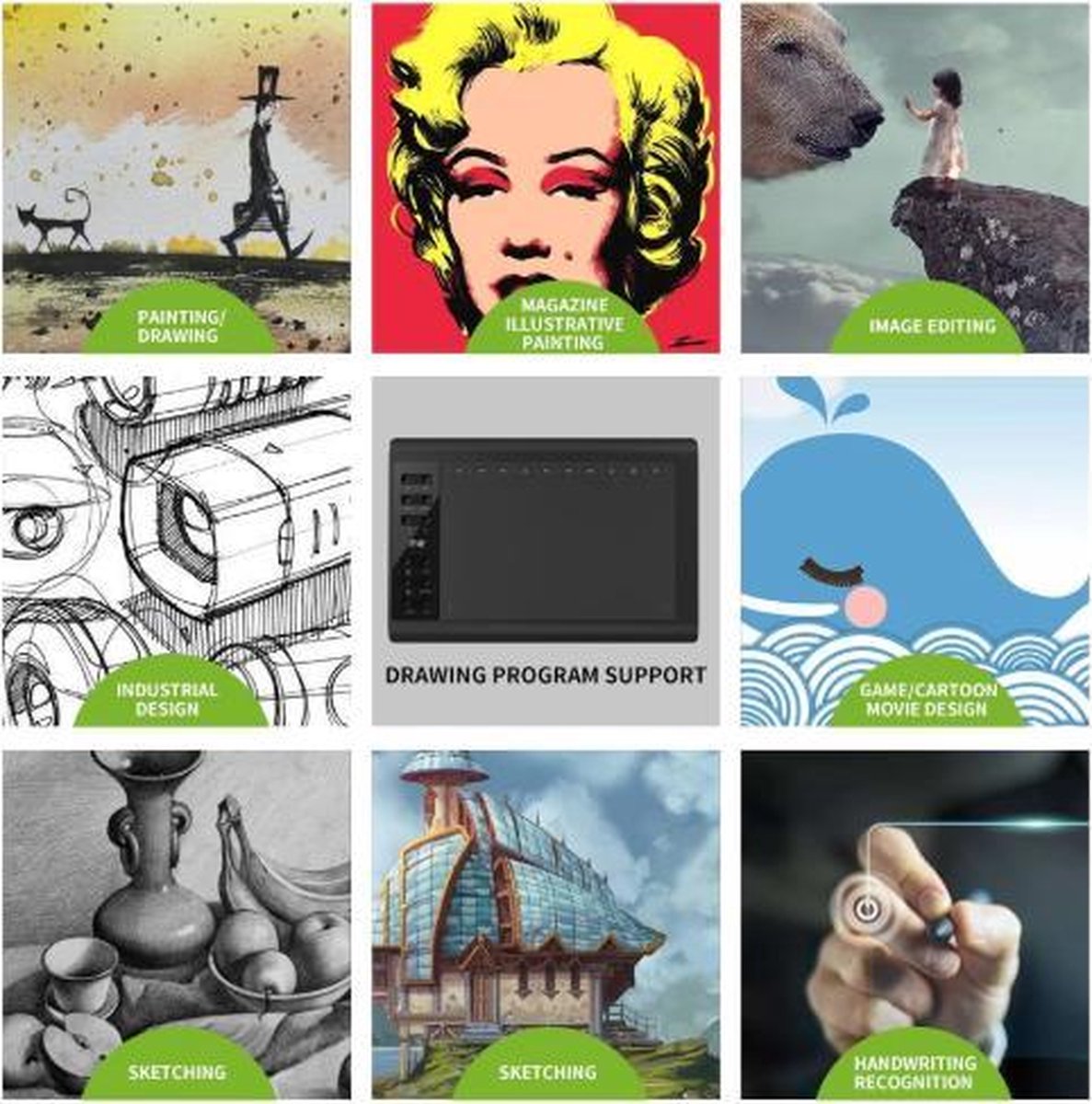 Premium Graphic Tablet - Dessin numérique - Tablette de dessin ...