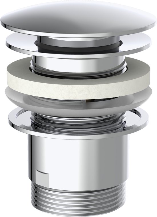 KIRCHHOFF DAV-1WK afvoerwaste - Chroom - 1 1/4" x 65 mm | bol
