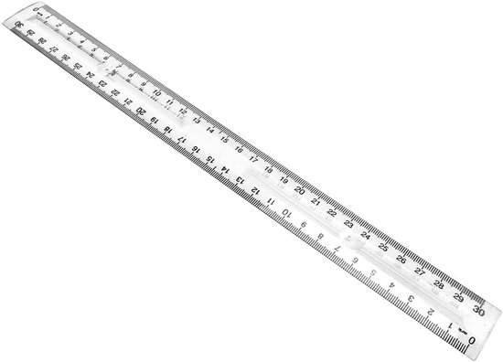 Flexibele Liniaal 30 cm Transparant met Dubbele Schaalverdeling | bol