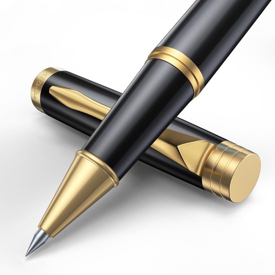 Luxe Rollerball Pen Vloeibare Inkt – Metalen Zakelijke Pen voor Mannen ...
