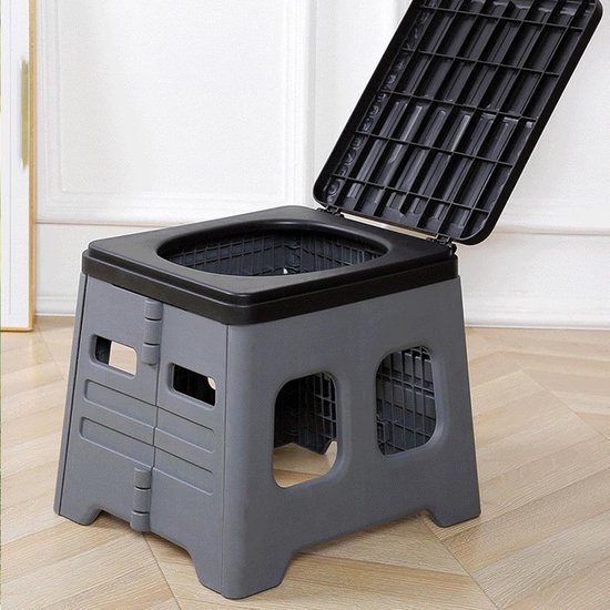 Draagbaar Opvouwbaar Toilet voor Camping en Noodgevallen | 37x30x30cm | bol