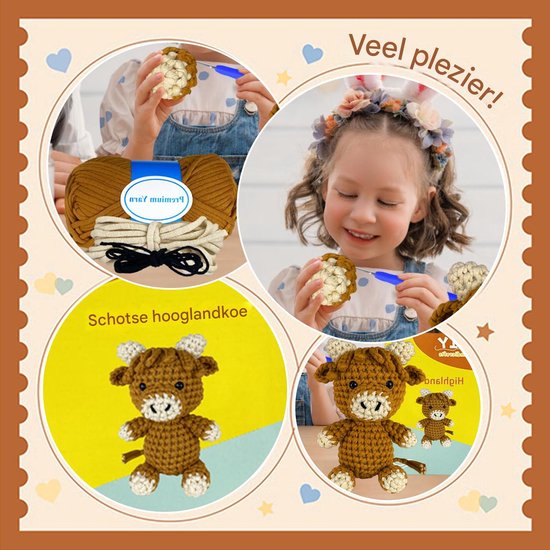 Haakset - Haakpakket - Stap-Voor-Zachte Garens Voor Amigurumi - 1 Stuk ...