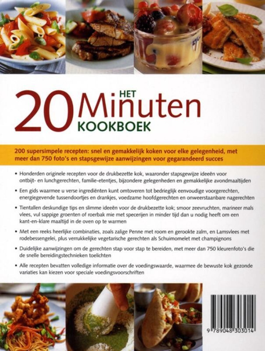 Het 20 Minuten Kookboek / Druk Heruitgave, Jenni Fleetwood ...