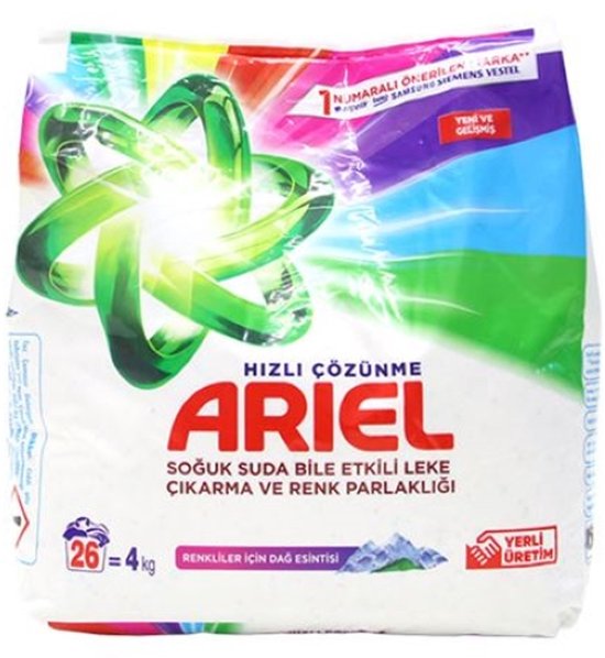 Ariel Color Waspoeder 4 kg – 26 wasbeurten - Bergbries, Beschermt ...