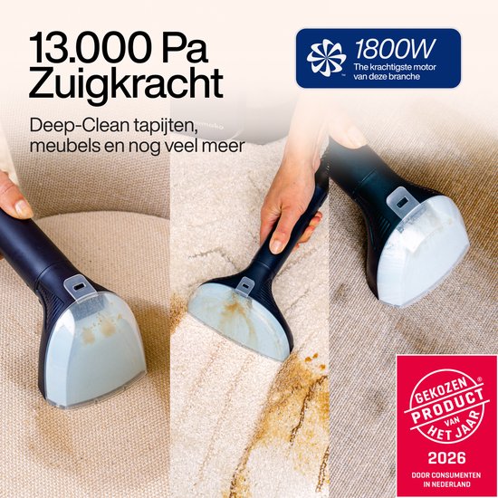 Samako Tapijtreiniger PRO 1800W – Stoomreiniger en Vlekkenreiniger ...