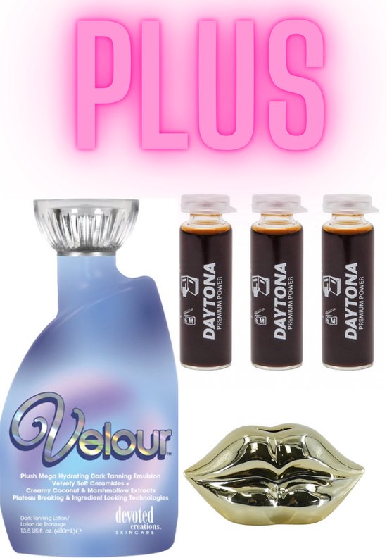 Devoted Creations Velour 400 ml PLUS 3x Daytona Premium Power 6 ml PLUS Ornament Lip Goud | bol
