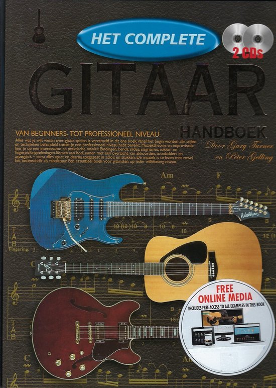 Het Complete Gitaar Handboek ( Boek + 2 CD's + Audio online ) Gary ...
