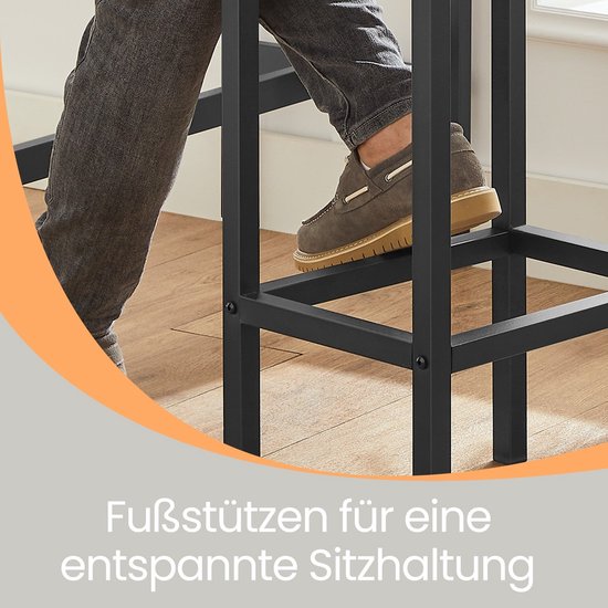 Standing Bar Table Set - Bar Stool Dining Group - Zitting Set - Space ...