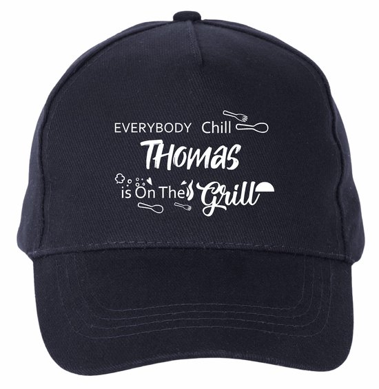 Mijncadeautje - 5 panel - BBQ Cap - Verstelbaar - Pet van 100% dik ...