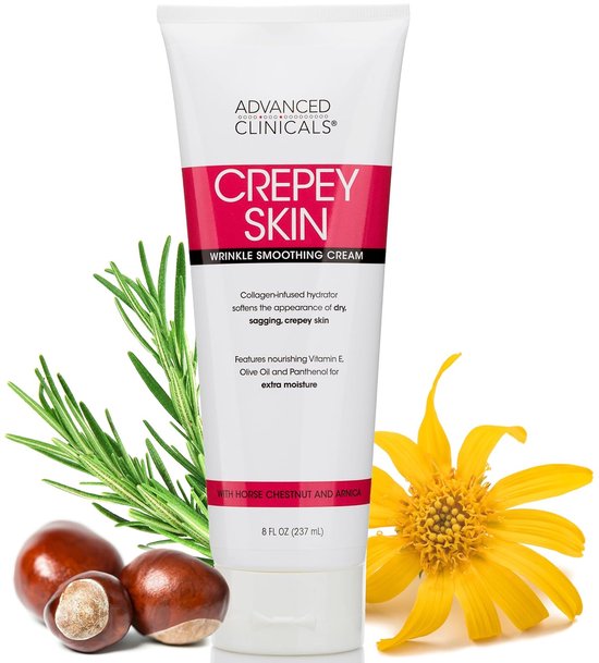 Advanced Clinicals Crepey Skin Wrinkle Smoothing Cream – Anti-Rimpel ...