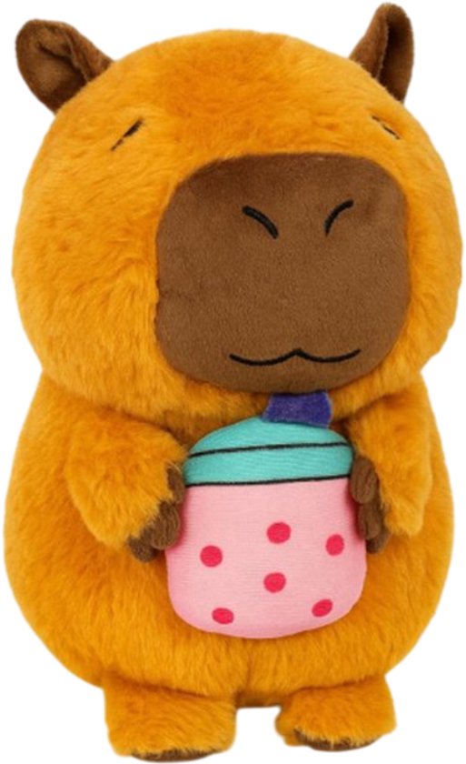 Topknuffels® - Capibara met Bubble Tea Pluche Knuffel 30 cm - Grote ...