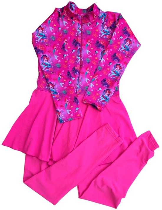 Meisjes Burkini, Boerkini, Rose-zeemeermin 8 jaar | bol