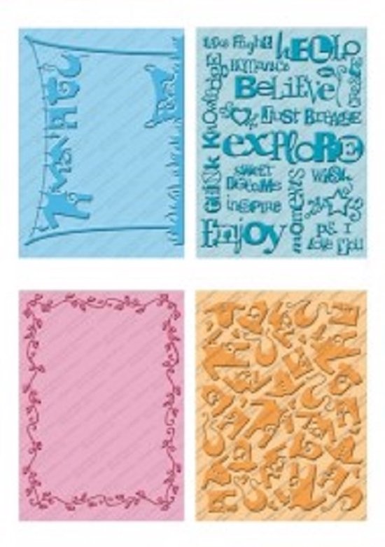 Cuttlebug Cricut Companions Embossing Folders Wall Decor | bol