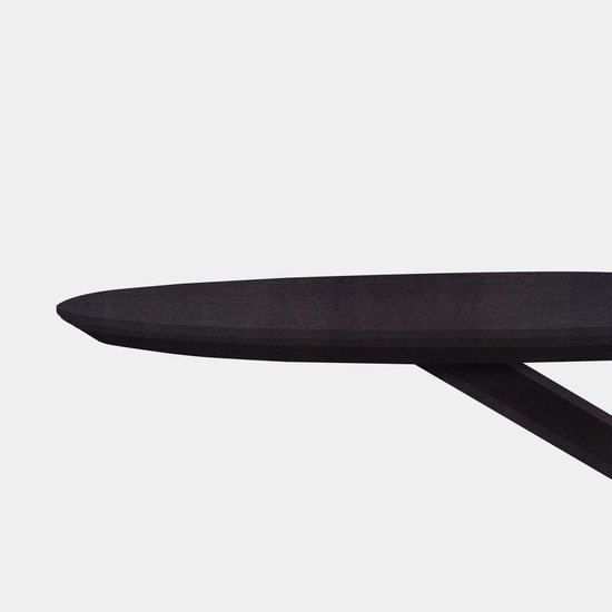 Tafel Plat Ovaal eikenhout - Matrix hout - Night Glow | bol