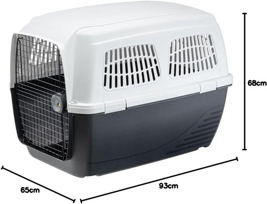 Cage de transport pour chien CLIPPER 6, homologuée IATA, grande cage de ...