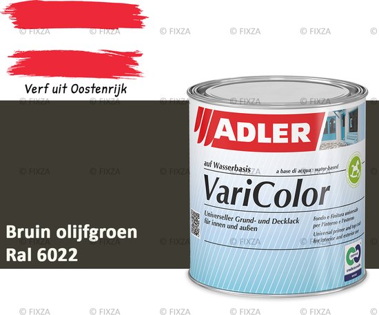 ADLER Varicolor Lakverf RAL 6022 - Bruin olijfgroen 375 ml – 2-in-1 ...