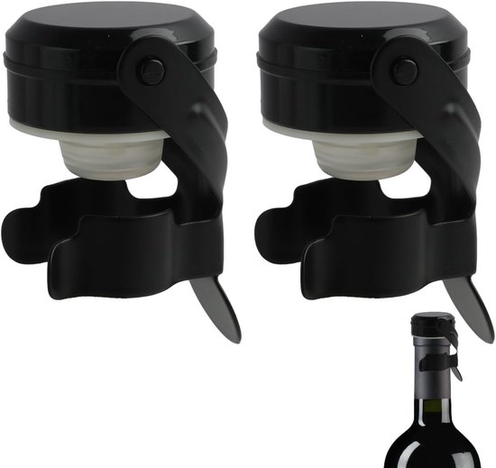 2 stuks - Wijnflesstopper - Champagnestopper - Mousserende wijnstopper ...