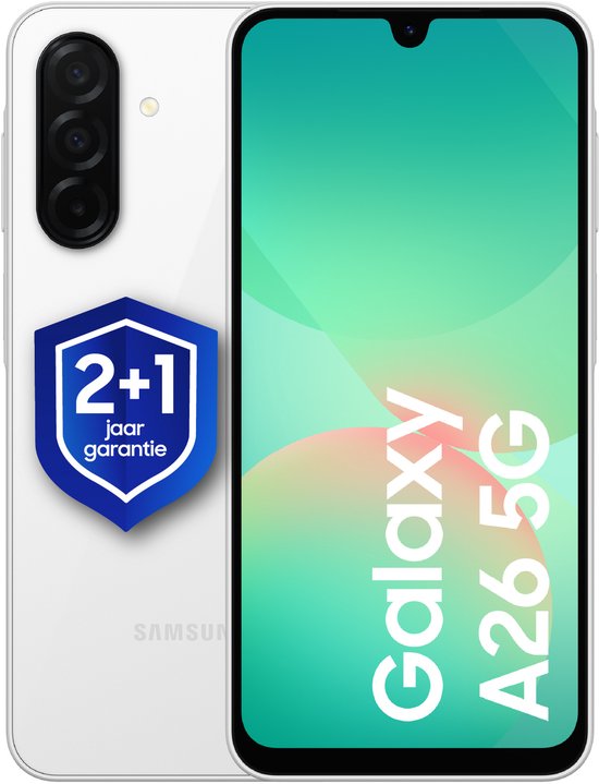 Samsung Galaxy A26 5G - 256GB - White + 1 jaar extra garantie | bol