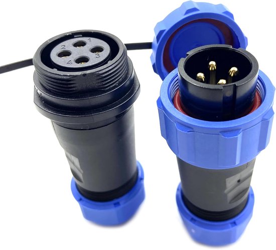 4 Pole Aviation Plug - Plug & Socket - Industrial Waterproof and ...