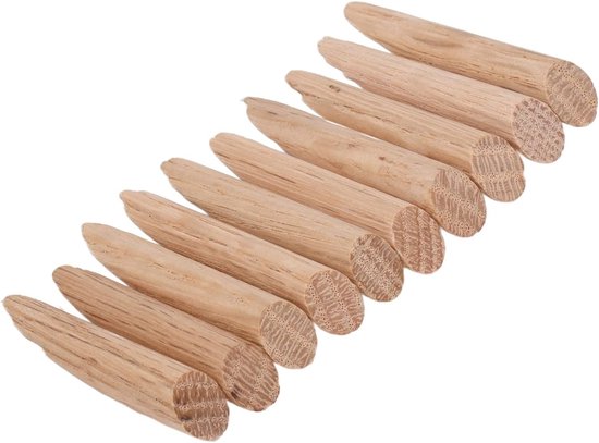 50 Stuks Eiken Pluggen met Zakgat - Houten Zakgatplugset voor ...