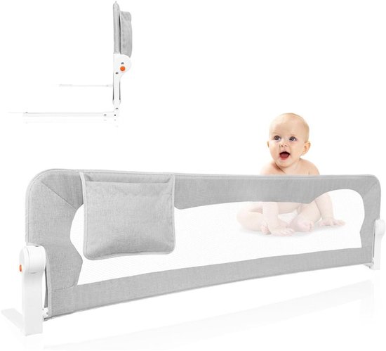 Bedrand - Opblaasbare Bedrand met Flap - Bedrand Baby - Bedhekje ...