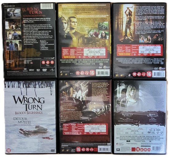 Wrong Turn 1 - 6 ( complete serie 6 aparte dvd's ) (Dvd), Matthew ...