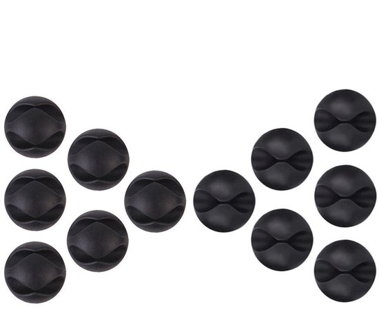 Allecto Plus - 12 Pack Kabelklemmen voor Duurzaam Snoerbeheer met ...