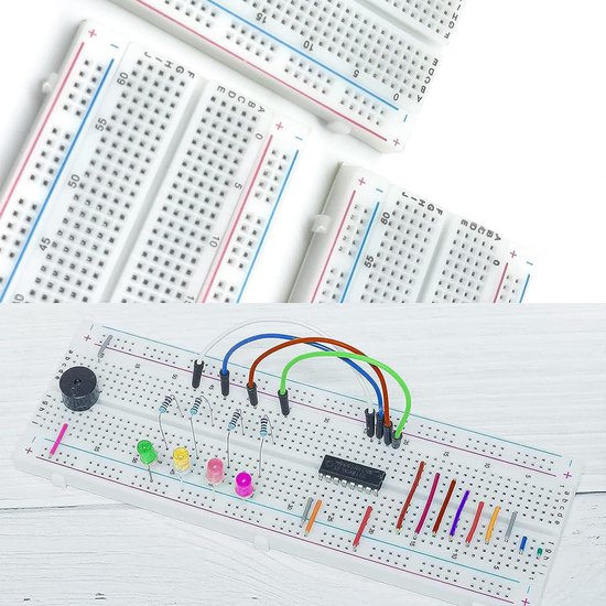 Allecto Plus - Breadboard Kit voor elektronica projecten - 830 punten ...