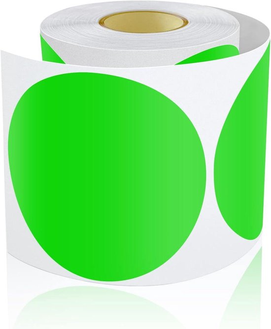 200 stuks ronde stickers 90 mm - Zelfklevende stippen, kleurcodering ...